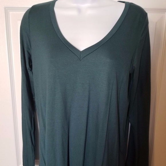 peyton jensen | Tops | Peyton Jensen Hunter Green Hilo Long Sleeve S ...